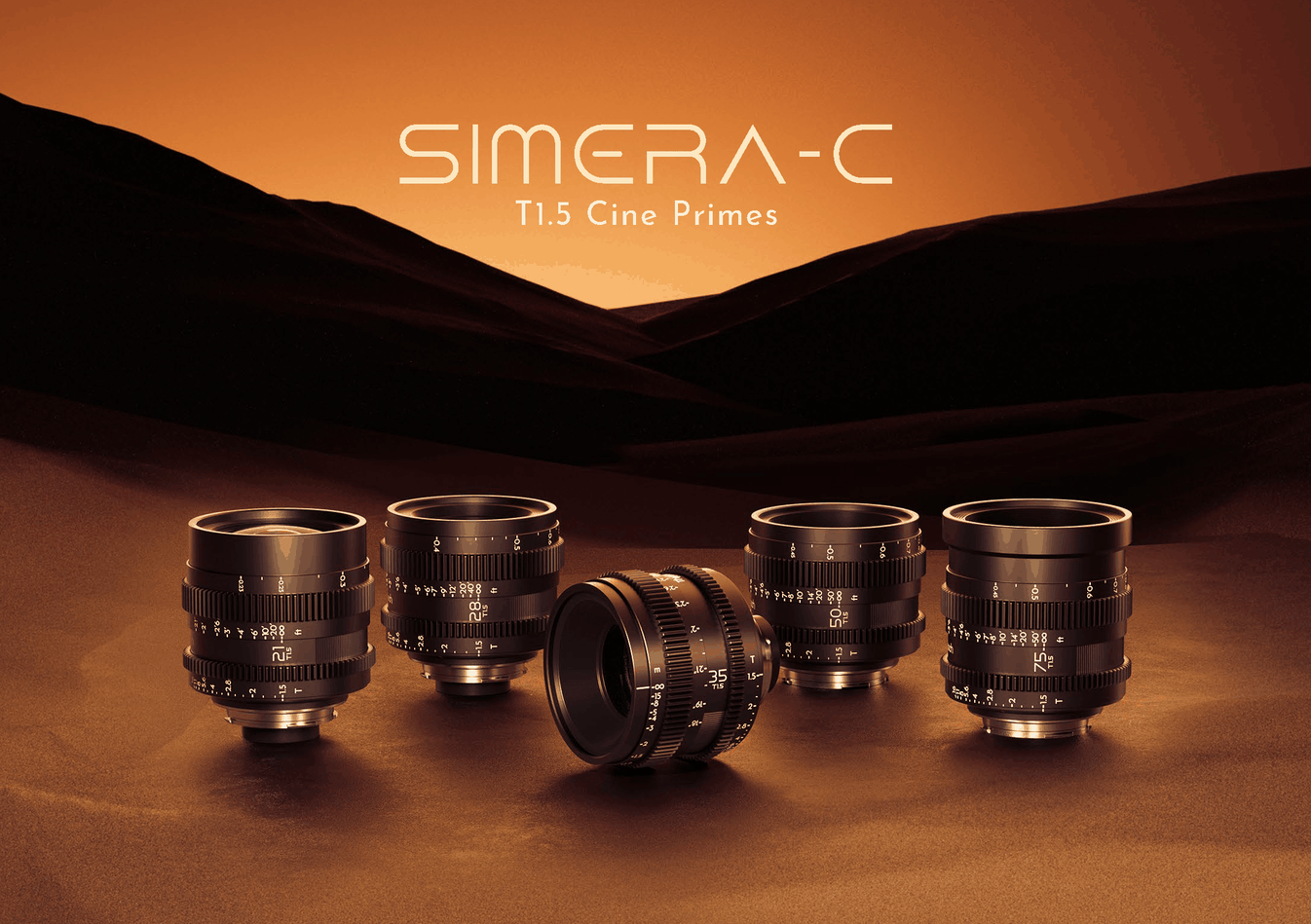 Simera-C | 21/28/35/50/75mm T1.5 E/M Mount Cine Lens Kit – Thypoch